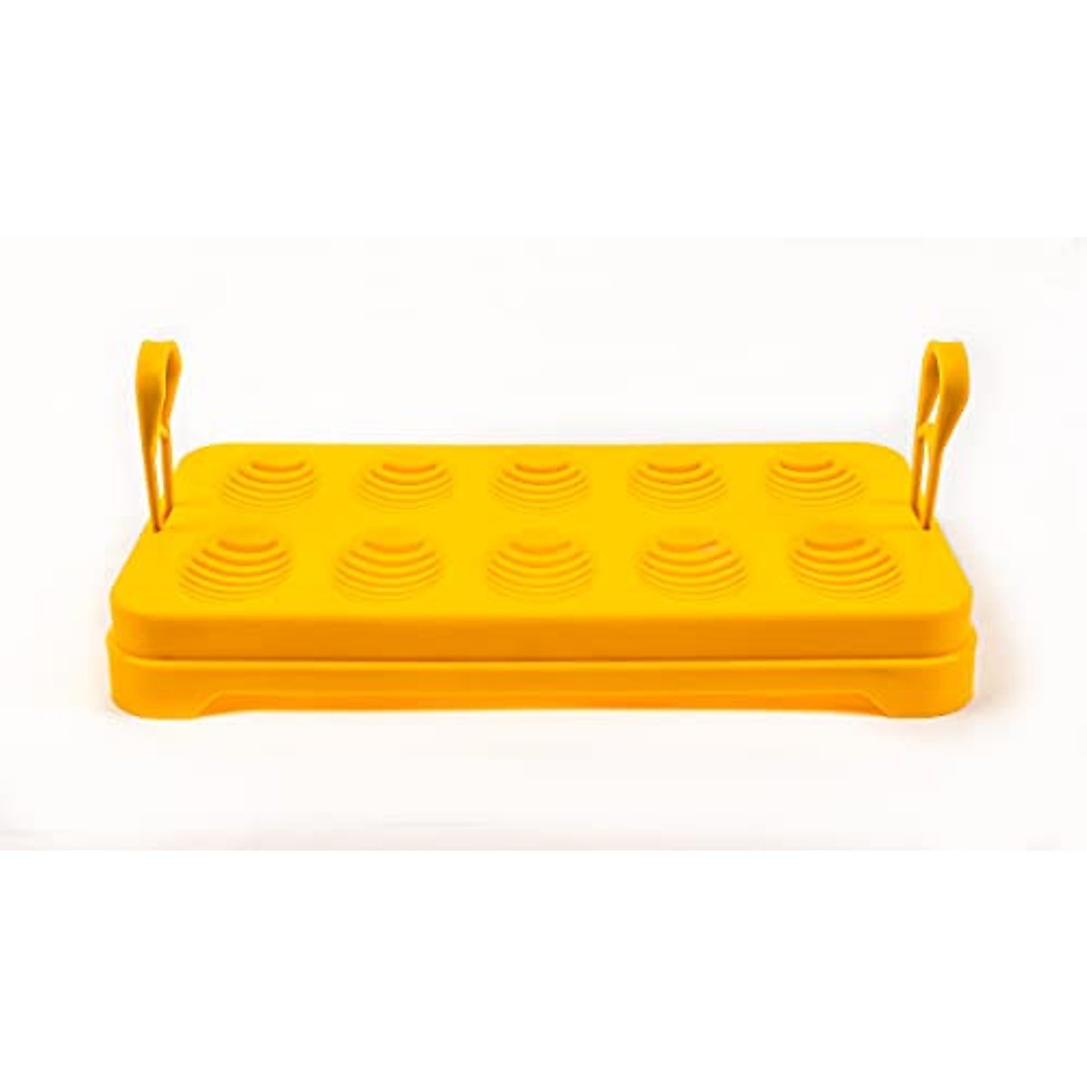 Easy Hatch Reptile Incubation Egg Trays; Each Tray Holds Reptile Eggs Over Incubation Substrate Fits Inside Reptile Incubation Box (3 Pack, Yellow)