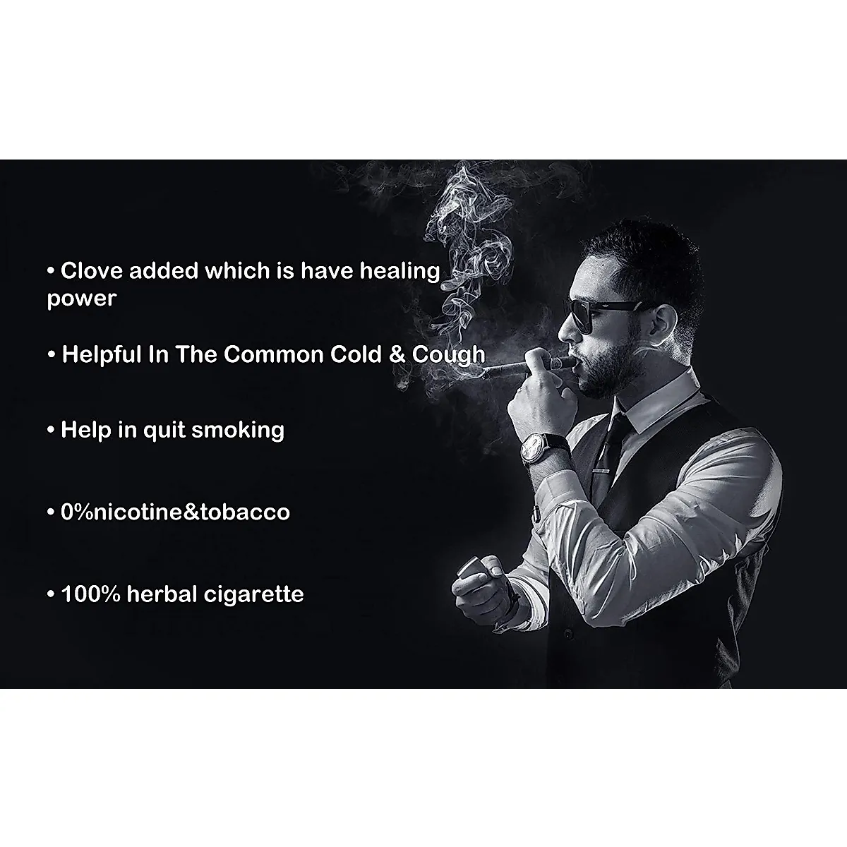 Herbal Cigarette 100% no Tobacco 10/Pack (Clove)