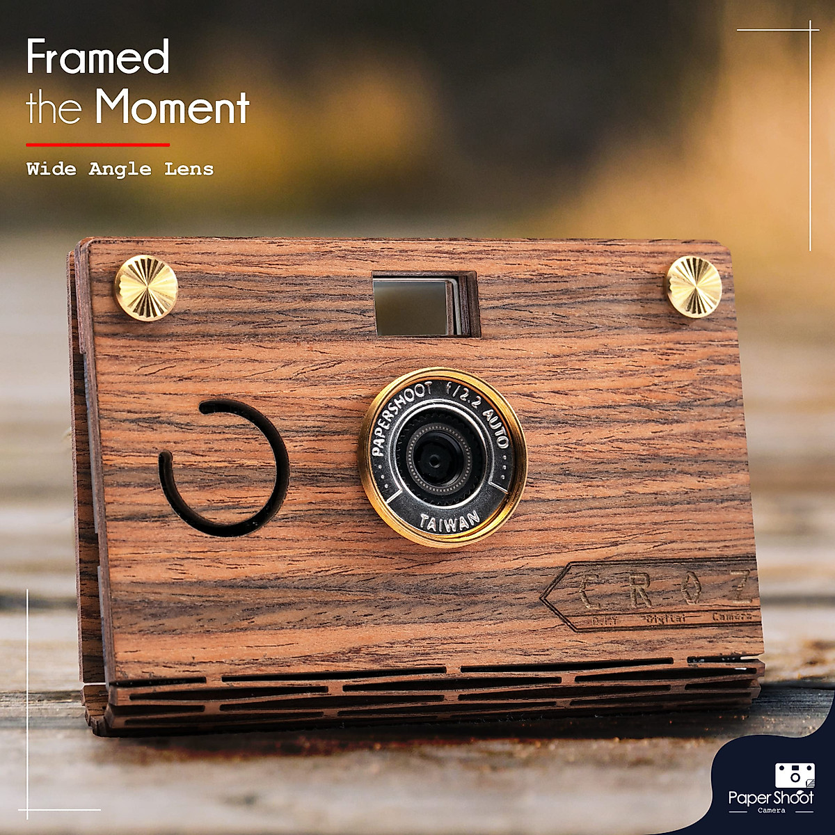 Paper Shoot Camera - 18MP Compact Digital Papershoot Camera Gift for Kid with Four Filters, 10 Sec Video & Timelapse - Includes: 32GB SD Card, 2 Effect Lens & Camera Case - Simple Light Set