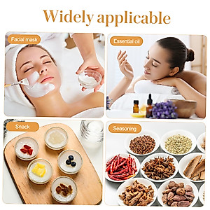 Cabilock Glass Facial Mud Bowl Set: 10PCS Beauty Mixing Bowls DIY Stirring Bowls Transparent Cosmetic Beauty Tool for Home Salon Spa Face Skin Applicator Bowl