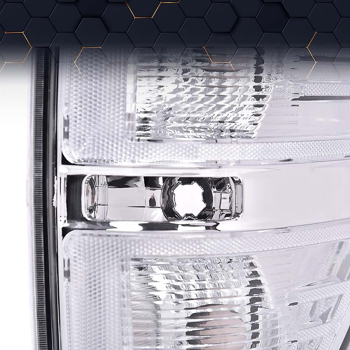 PIT66 Tail Lights Rear Lamps,Compatible with 2009-2014 Ford F150 (Basic Style, Black)