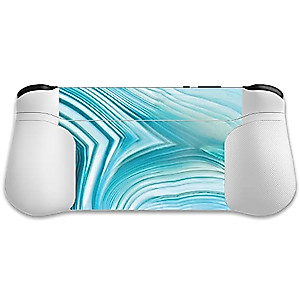 MightySkins Skin Compatible with Logitech G Cloud Gaming Handheld - Aquamarine Quartz | Protective, Durable, and Unique Vinyl Decal wrap Cover | Easy to Apply | Made in The USA