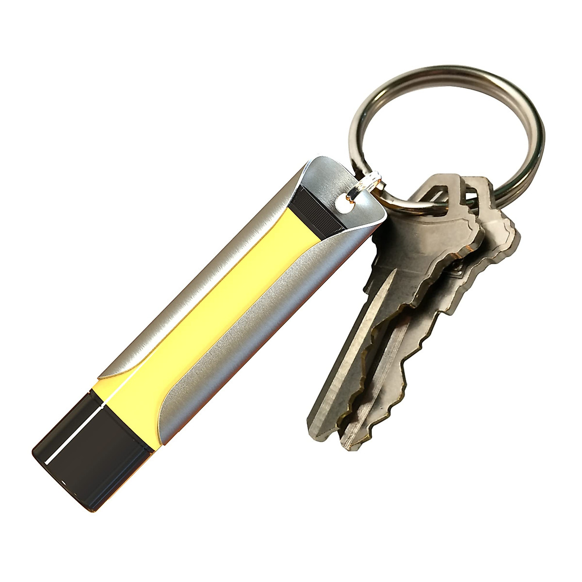 TALLAC HOUSE Stainless Steel Lip Balm Keychain Holder Sleeve with Dial Protection Not Chapstick Brand Compatible