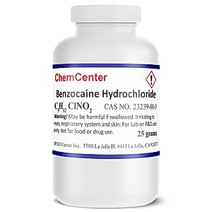 Benzocaine Hydrochloride , 99% min., 25 grams