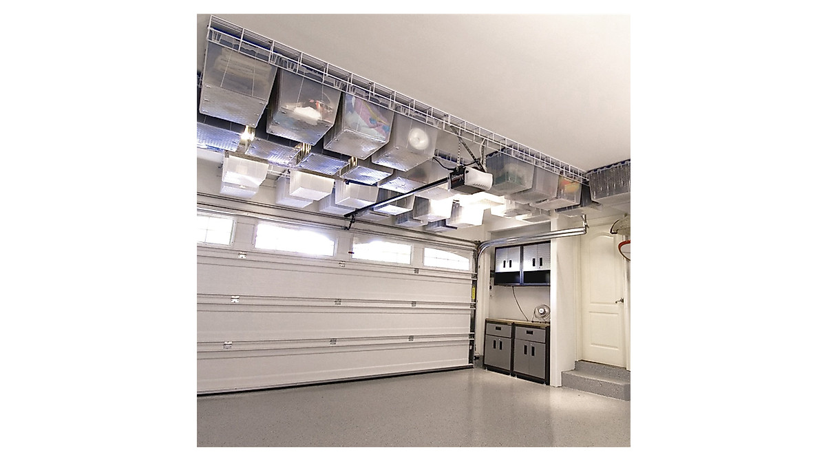 Prime-Line Overhead Storage Rack | Easy Garage Organization