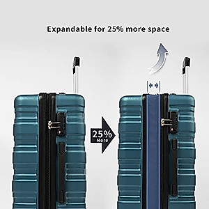 Merax Luggage Sets 2 piece Carry on Luggage Suitcase Sets of 2, Hard Case Luggage Sets Clearance Expandable