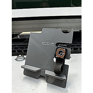 Multi-purpose Desktop Stand For Phone, Watch, & Keys, Handcrafted With Premium Acrylic, Laser-Cut, Compact 8x7", Phone & Watch Charging Station, Gift Versatile Desk Organiser, Easy Assembling