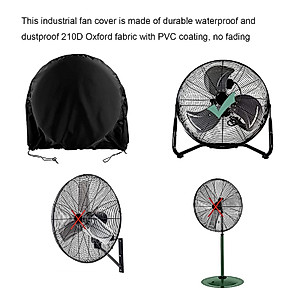 Sanseenia Industrial Floor Fan Cover, Waterproof & Dustproof Fan Cover Fit For Most 18" 20" High Velocity Electric Industrial Shop and Home Floor Fan
