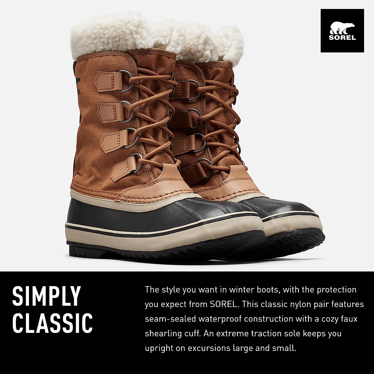 Sorel Women's Winter Boots, Brown Camel Brown, 10