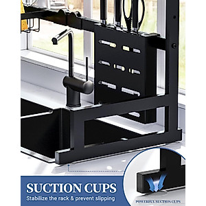 Kitsure Dish Drying Rack - Adjustable & Space-Saving Dish Rack（29.5-35.5in）, Over-The-Sink Dish Drying Rack, Multifunctional Kitchen Dish Drying Rack, Stainless Steel Dish Drying Rack