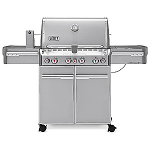 Weber Summit S-470 4-Burner Liquid Propane Grill, Stainless Steel 580-Square Inch