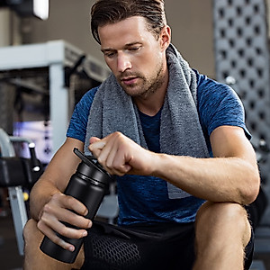 Potchen 20 Pack Aluminum Water Bottles 20 Oz Metal Sports Bottles with Snap Lids Portable Bike Water Reusable Travel Container with Handle Bulk Pack School Supplies(Black)