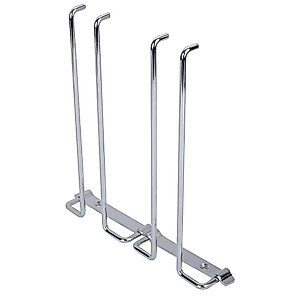 Fdit Metal Wine Glass Rack, Stainless Steel Wine Glasses Holder Wall Mount Stemware Rack Storage Shelf Bar for The Cabinet