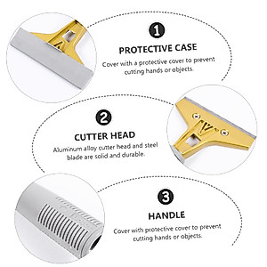 Amosfun Scraper Painting Stripping Tools Tile Glue Cleaner Floor Glue Cleaner Wallpaper Remover Tool