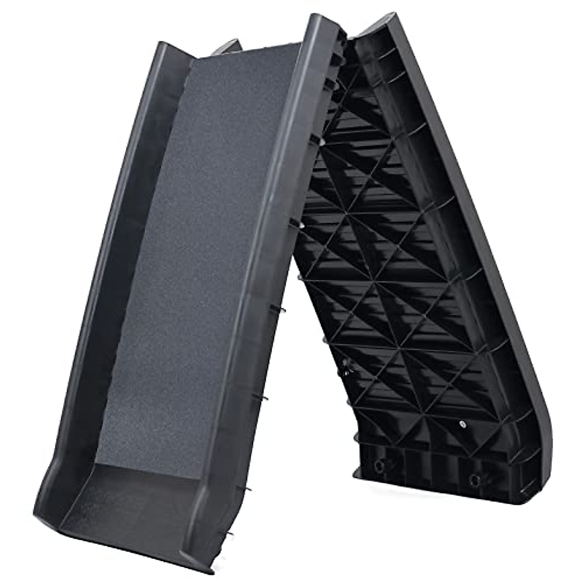 Elevon Folding Pet Ramp, 62 Inch, Portable Lightweight Dog Cat Ramp, Great Traction, Suitable for All Cars, 150-Pound Capacity, Black, (ELV-PRWT)