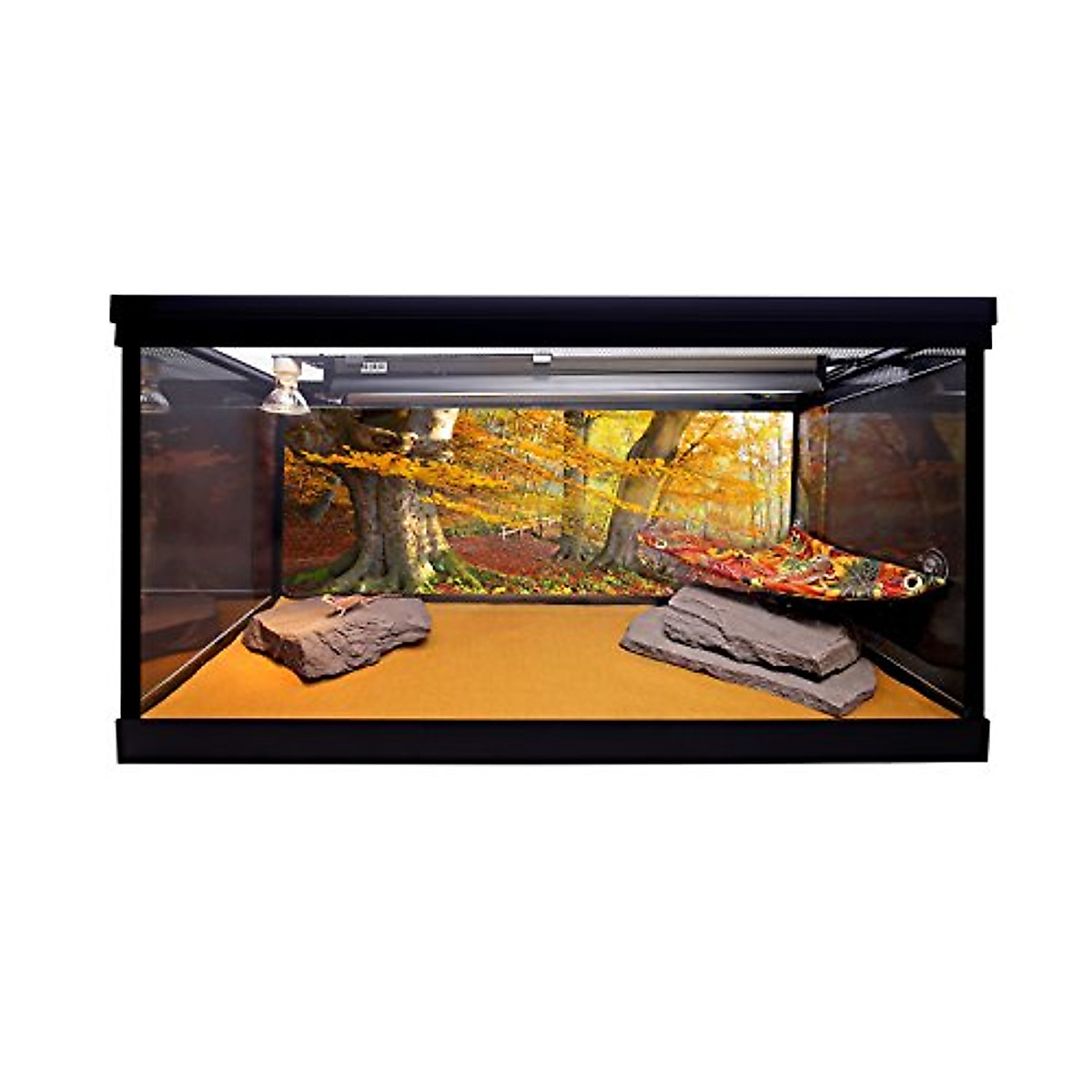 Carolina Custom Cages Natural Habitat Rocks, Deep Maroon, Medium Size Pair