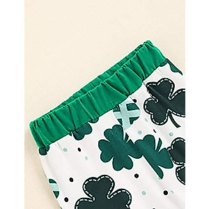 Baby Boy Girl St. Patrick's Day Clothes Four Leaf Clover Print Hoodie Sweatshirt and Pant St. Patrick's Day Outfits