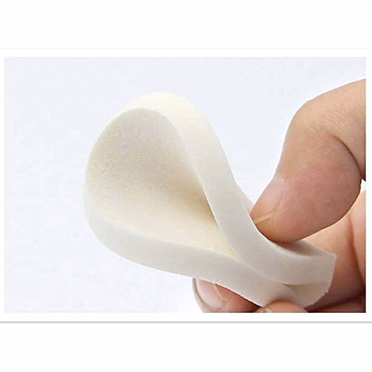 VNDEFUL 20Pcs Makeup Sponge Facial Powder Puff Wet and Dry Dual Use, Cosmetics Blush Applicators Round Sponges Foundation, White