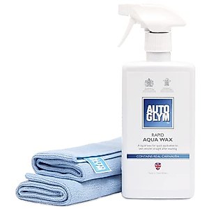 Autoglym Rapid Aqua Wax, 500ml - Complete Car Wax Kit Made to Protect All Exterior Surfaces including Car Paint, Rubber and Glass