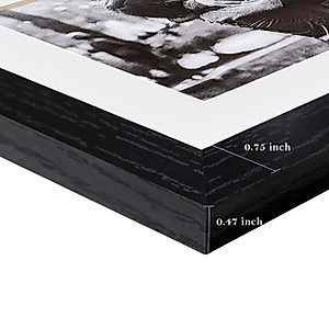 eletecpro 8x10 Collage Picture Frame with 1 Mat Display 2Pcs 4x6 Double Photos or 1Pc 8x10 Picture without Mat Picture Frames Collage Wall Decor Wall & Tabletop Photo Frame with Stand