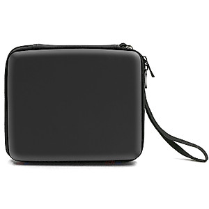 ADVcer 2DS Case, EVA Waterproof Hard Shield Protective Carrying Case with Hand Wrist Strap and Double Zipper Compatible with Nintendo 2DS (Black)