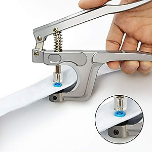 TmppDeco Plastic Snaps with Snap Pliers, 460 Sets 24-Colors Snap Buttons for Sewing, Snap Fasteners Kit for Sewing, Clothing, Crafting