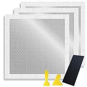 Ansoon 8 inch Drywall Repair Patch, Wall Patch Repair Kit, Self Adhesive Wall Fiber Mesh Repair, Large Hole Sheet Rock Patch for Drywall, Aluminum Metal Sheetrock Ceiling Dry Patch for Drywall Plaster