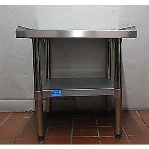 AmGood 30" x 24" Stainless Steel Equipment Stand | Height: 24" | Commercial Heavy Duty Grill Table