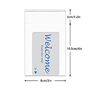 Cellophane Bags Sealable 500 Pieces Transparent Bags Self-Adhesive 8 x 10 cm Plastic Bags Cellophane Bags Cellophane Bags for Sweets Cookies Gift Packaging (9 Sizes Available)