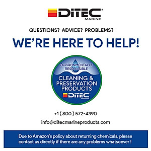 DITEC Marine Boat Soap, 1 Gallon | Reliable Marine Cleaning Products | Streak-Free Formula Boat Cleaner | High Performance Marine Safe Boat Soap | Premium Boat Wash Concentrate