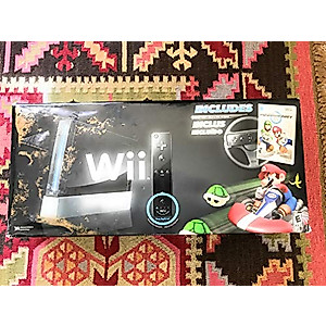 Wii Console with Mario Kart Wii Bundle - Black