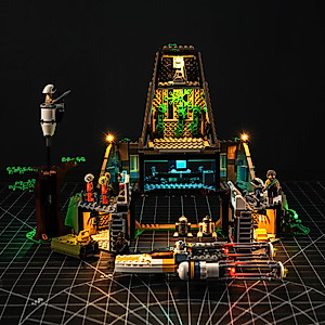 Hilighting Upgraded Led Light Kit for Lego A New Hope Yavin 4 Rebel Base Building Set, Remote Control Compatible with Lego 75365 Model for Adults, Fun Gift for Lovers (Model Not Included)