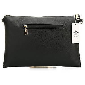 Simcat Oversized Clutch Bag Purse,Womens Large Designer leather Evening Wristlet Handbag for Ladies,White,One Size