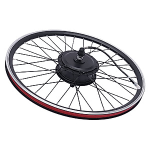 Electric Bicycle Motor Kit 36V 500W 24Inch Front/Rear Wheel E-Bike Conversion Kit with 5-Gear Speed Adjustment Dual Mode Controller for Assembling Converting 24“ Front Rear Wheel Bike (Front Wheel)