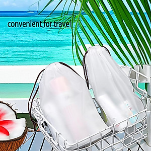 20 Pcs Travel Shoe Bags Shoe Organizer for Packing Clear Drawstring Travel Shoe Bag for Luggage