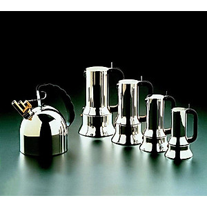 Alessi 9090/6 Stovetop Espresso Coffee Maker 6 Cup