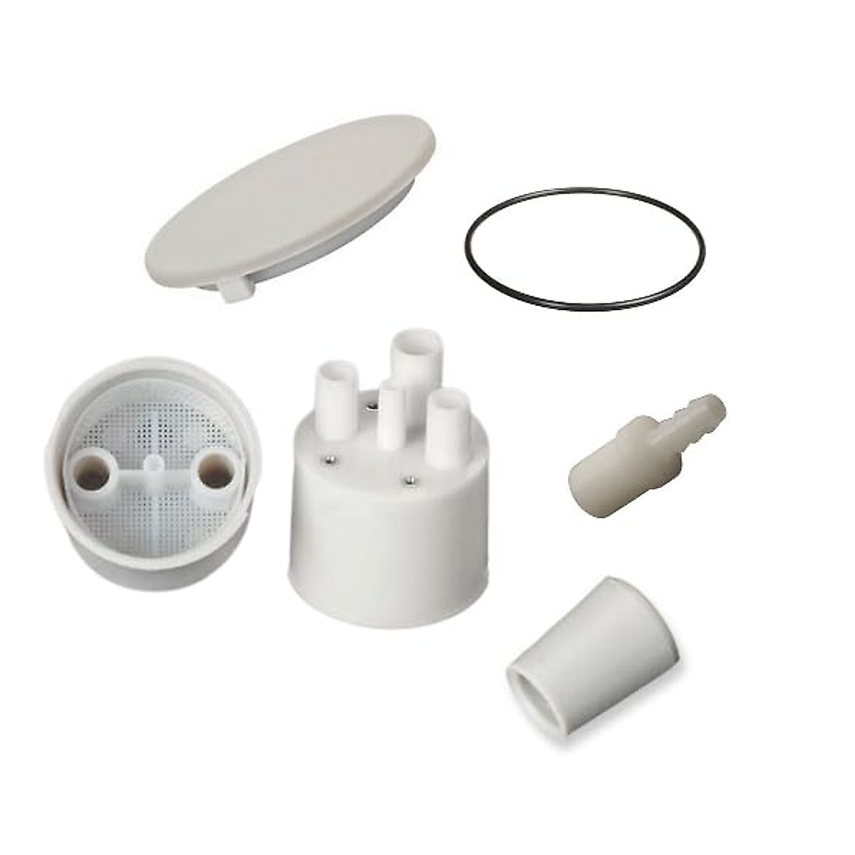 AmeriCan Goods Dental DCI International Vacuum Canister Type A Canister & Accessories 2 1/8”Complete Set Canister, Lid, Adappter, Plug, O-Ring (Complete Set)