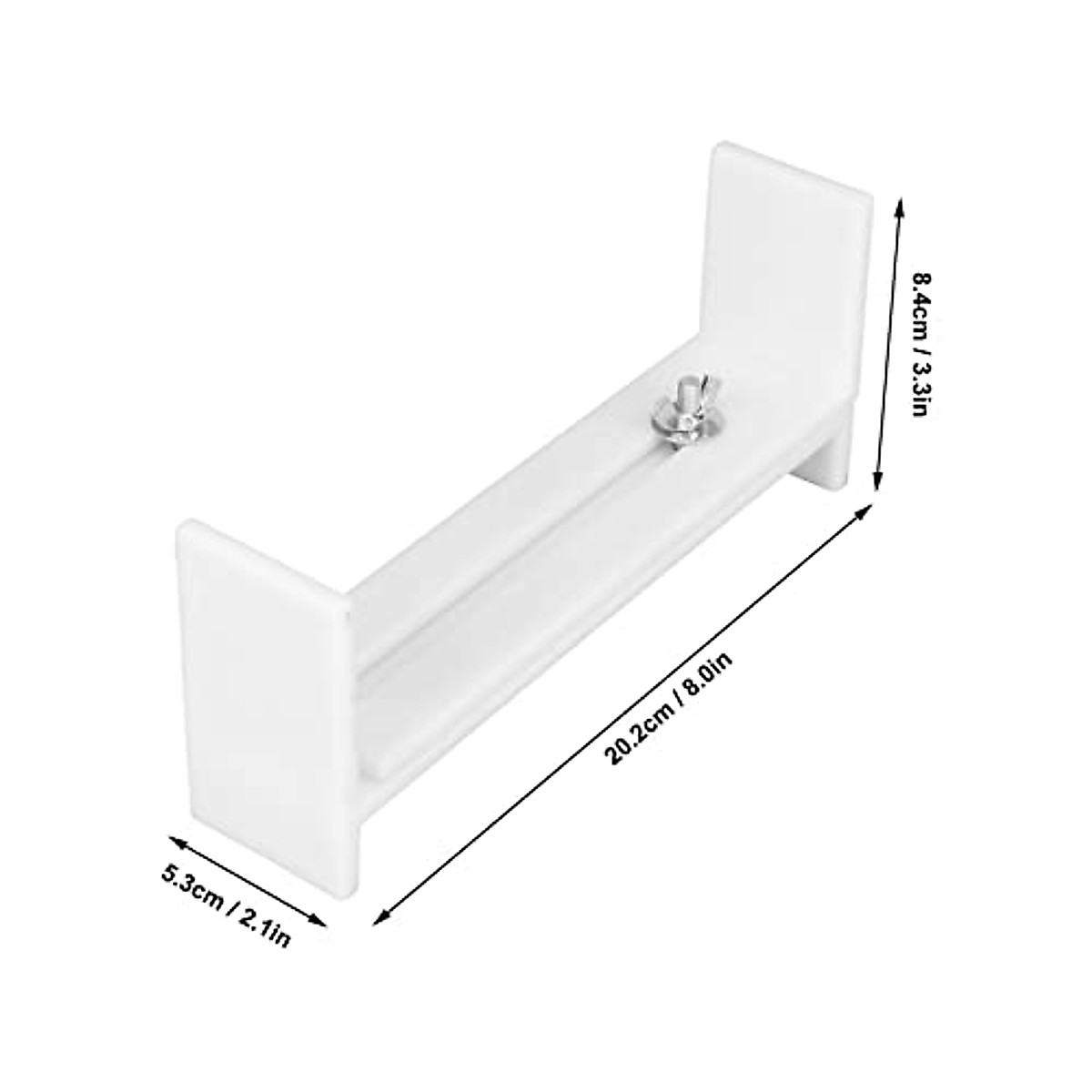 CHICIRIS Bracelet Jig, Plastic Bracelet Maker Adjustable Length Paracord Jig U Shape Bracelet Making Holder with Clamp for Wristband DIY Hand Knitting Braiding Twisting Crafting