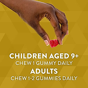 Nature’s Way Zinc Gummies, Supports Immune Function*, 11 mg per Gummy, Mixed Berry Flavored, 120 Gummies