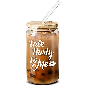 NewEleven 30th Birthday Gifts For Her, Women - 1994 30th Birthday Decorations for Women, Her - 30 Year Old Gifts Idea for Best Friend, BFF, Sister- 16 Oz Coffee Glass