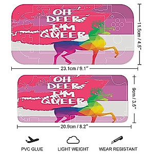 Oh Deer I Am Queer Gay LGBT Switch Sticker Skin Cute Pattern Full Wrap Skin Protection for Switch Lite