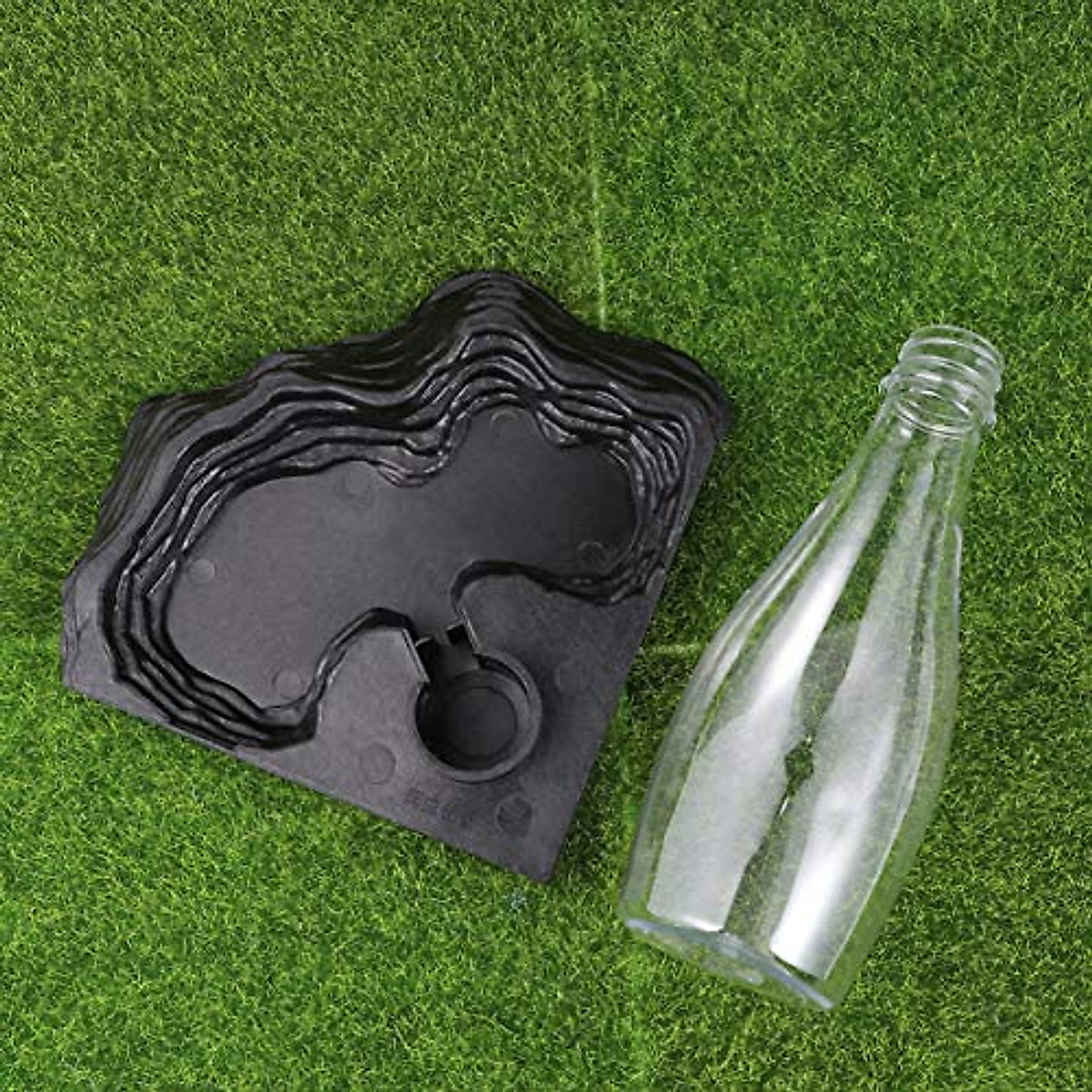 Baluue Reptichip Turtle Feeder Reptile Water Feeder Reptile Water Dispenser Refilling Water Dispenser Reptile Drinking Tool for Tortoise Lizard (Black) Reptile Water Dispenser Reptile Water Bowl