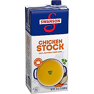 Swanson 100% Natural, Gluten-Free Chicken Stock, 32 Oz Carton