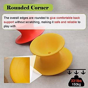 CHZDPP Kids Sensory Swivel Chair with Non-slip Pattern, 360° Swivel Small Gyro Chair for Playground/Kindergarten/Mall, Sports Toys for Boys & Girls Ages 2 to 5(Orange)