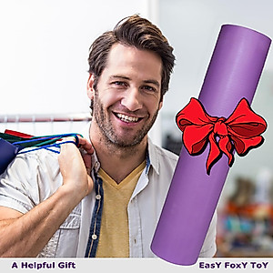 Easy FoxY ToY Small Medium Density EVA Foam Roller for Back & Leg Pain; Sore Muscle Recovery; Trigger Point Body Massage Roller Ø3.75"x18inch for Physical Therapy; Helps as Spine Cracker Stretcher