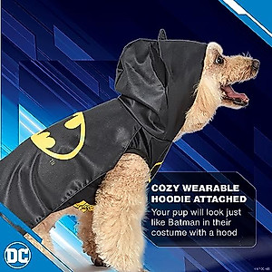 DC Comics Batman Dog Costume, Size Small l | Best DC Comics Batman Halloween Costume for Small Dogs | Funny Dog Costumes | Official Batman Costume for Pets Halloween