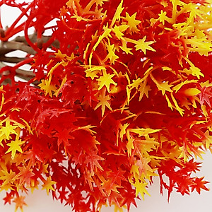 Quluxe 6 Pcs Model Maple Tree Scenery Model Tree Mixed Model Trees for Model Train Railway Architecture Diorama DIY Scenery Landscape