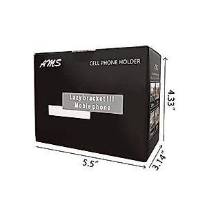 AMS Cell Phone Holder, Clip Holder, Lazy Bracket Flexible Long Arms for All Mobile, Fit On Desktop Bed Mobile Stand for Bedroom, Office, Kitchen