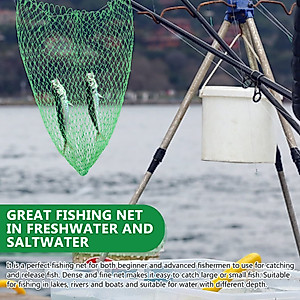 BESPORTBLE 1pc dip net Fishing baits Bait Fish net Floating Fish Keeper net fishnets mesh Fishing cage Fish Bait net Landing Net for Fishing Small Fishing Net Fishing Tool Nylon Strand Diving