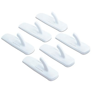 Command 170016Es Reusable Adhesive Hooks, Medium, Value Pack, 6/Pk,We